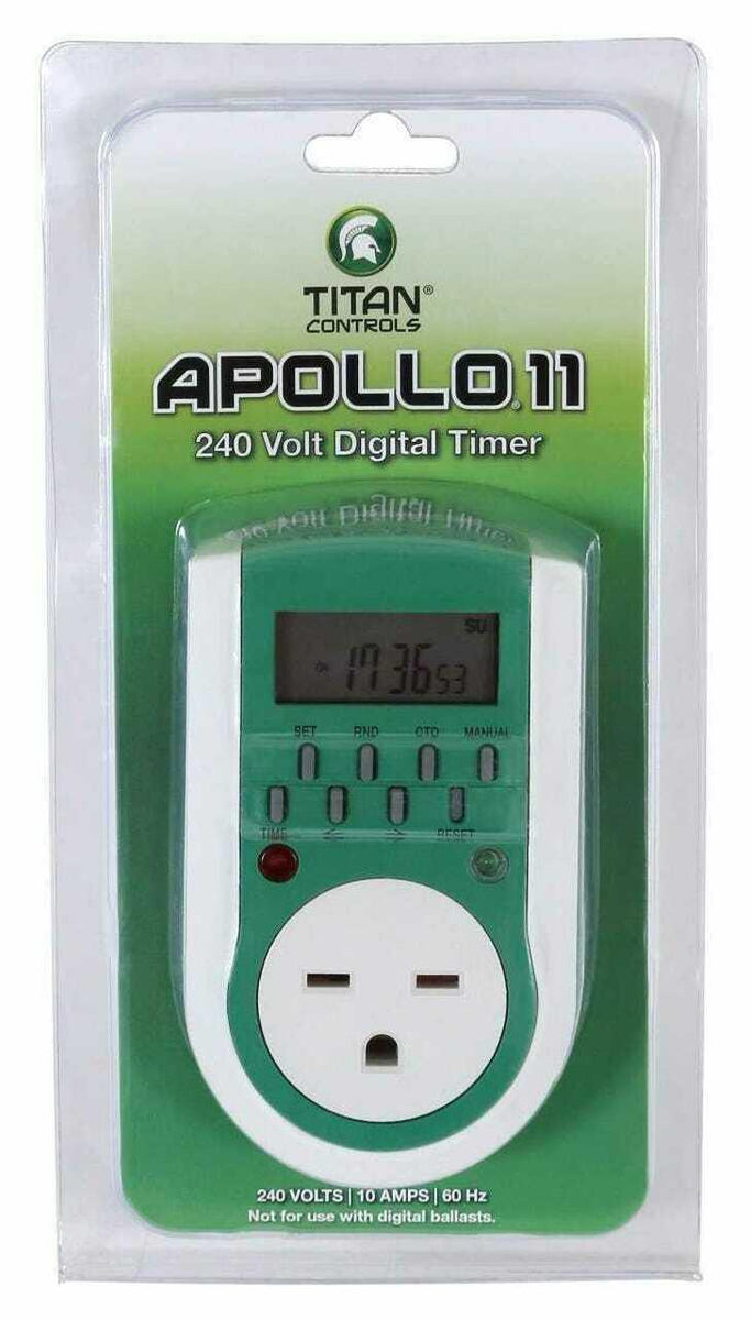 Titan Controls® Apollo 11 240V Digital Timer – Phelan Hydro & Garden Supply